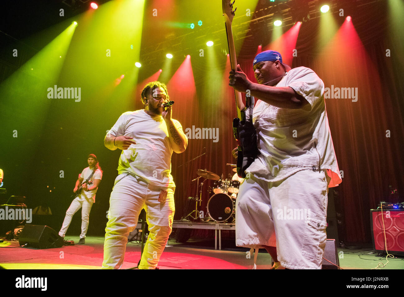 Las Vegas, NV, USA. 29th Apr, 2017. Spawnbreezie in concert at Brooklyn ...