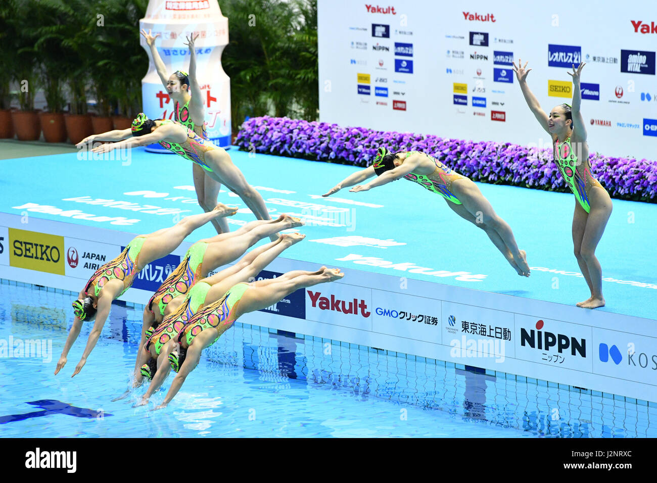 Tokyo, Japan. 28th Apr, 2017. Japan team group (JPN) Synchronized ...