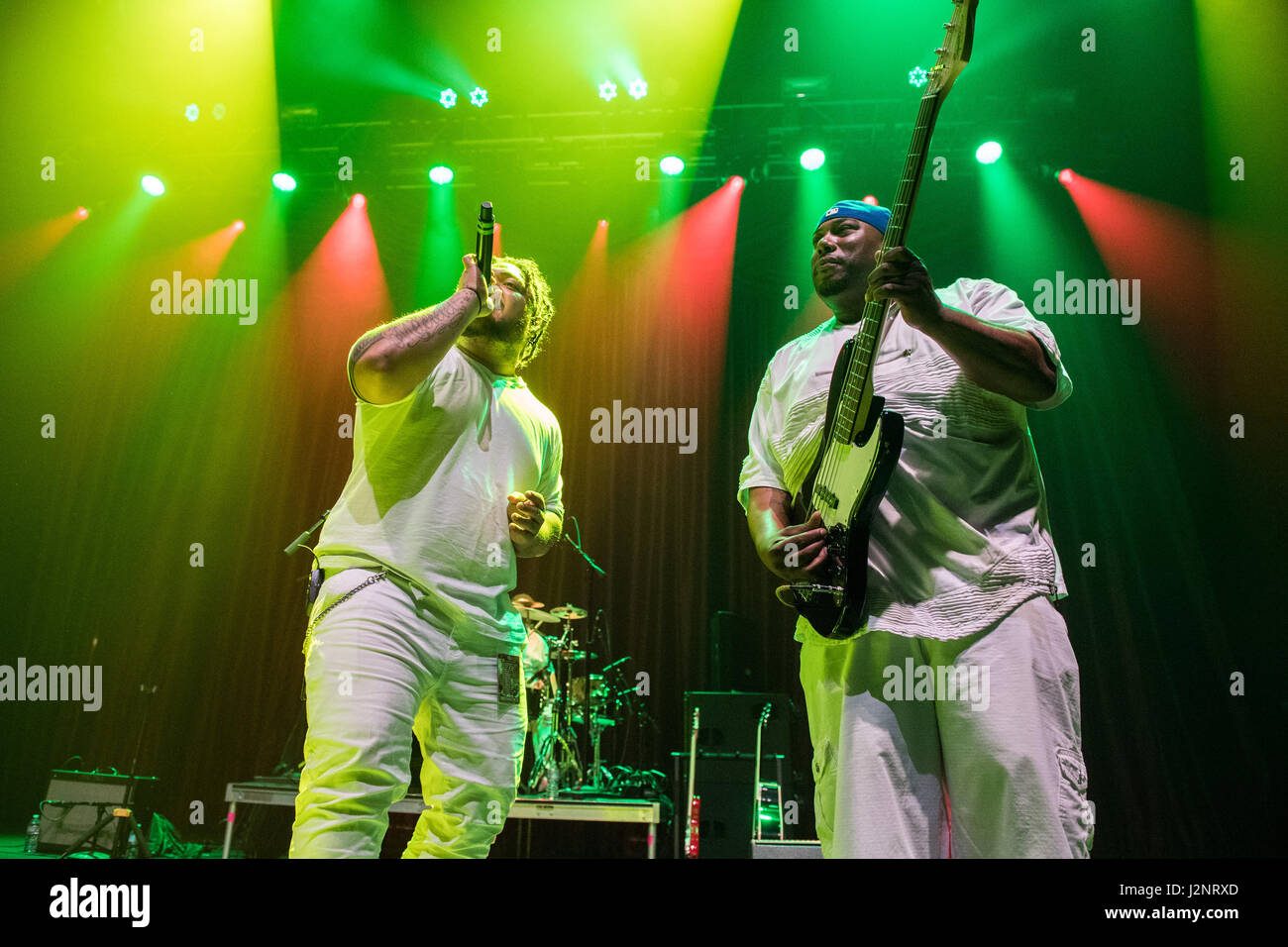 Las Vegas, NV, USA. 29th Apr, 2017. Spawnbreezie in concert at Brooklyn ...