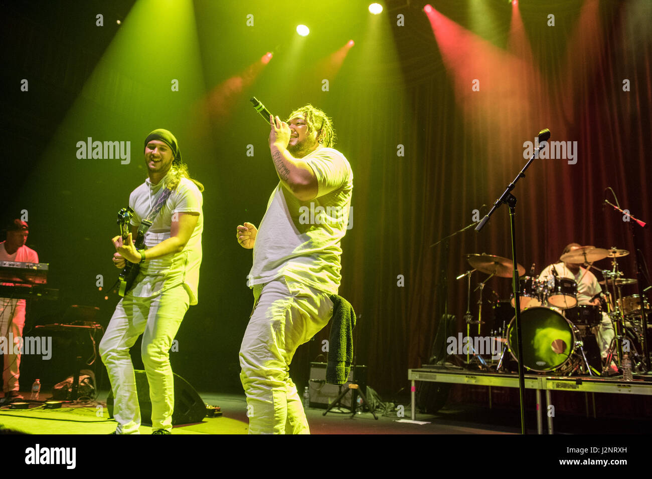 Las Vegas, NV, USA. 29th Apr, 2017. Spawnbreezie in concert at Brooklyn ...