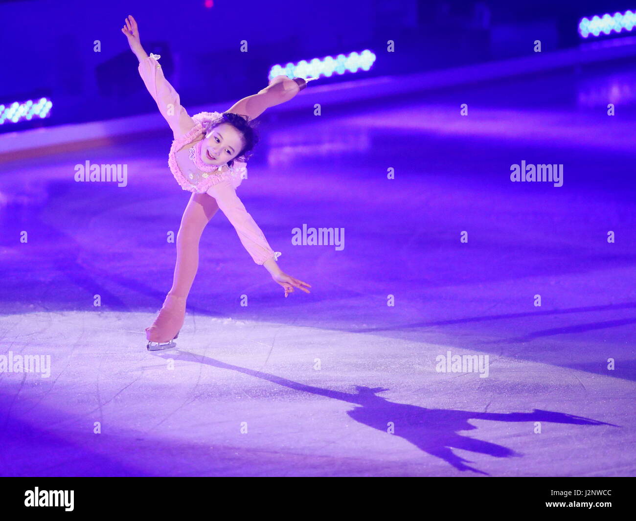 Kanagawa, Japan. 29th Apr, 2017. Sara Honda Figure Skating : Prince Ice ...