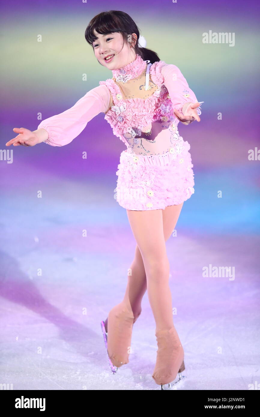 Kanagawa, Japan. 29th Apr, 2017. Sara Honda Figure Skating : Prince Ice ...