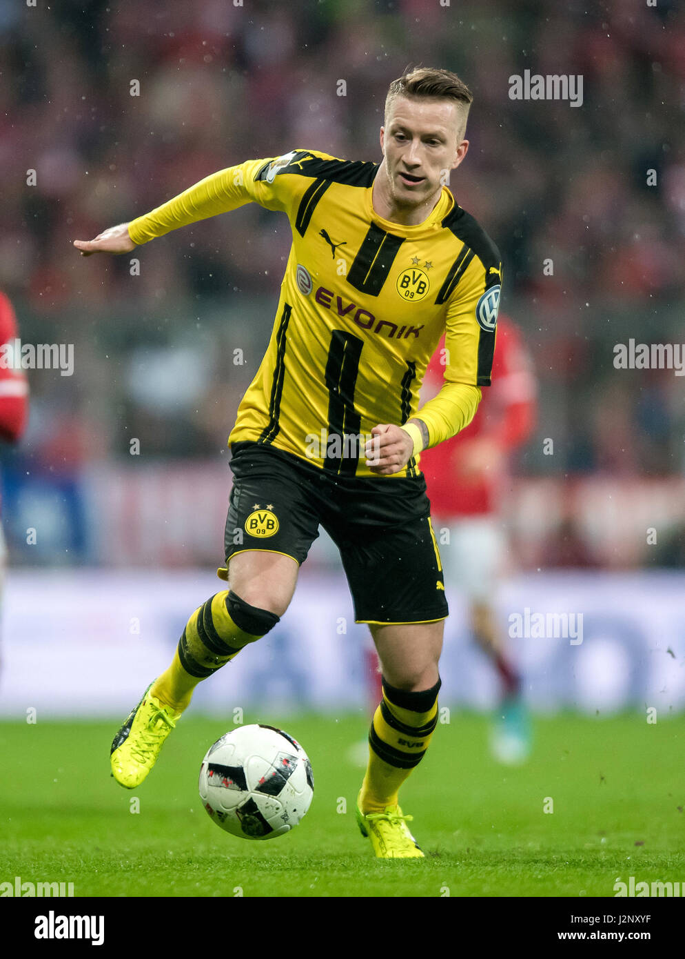 Munich, Germany. 26th Apr, 2017. Dortmund's Marco Reus in action during ...