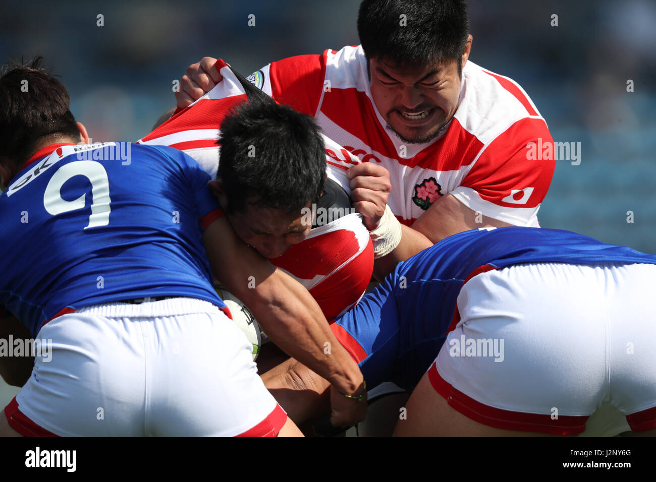 Tokyo, Japan. 29th Apr, 2017. Shintaro Ishihara (JPN) Rugby : 2017 Asia Rugby Championship game ...