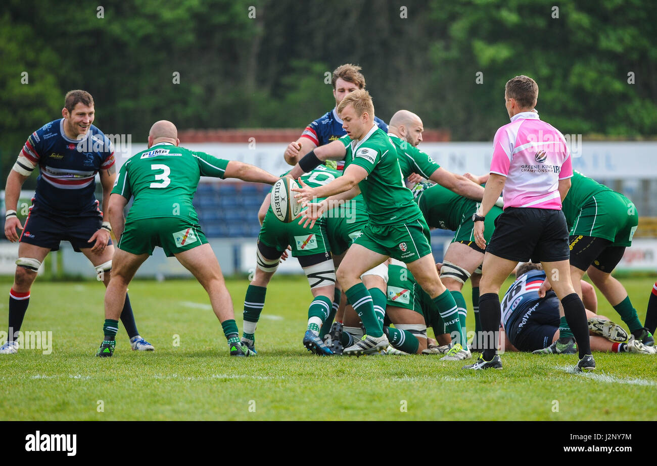 Doncaster, UK. 30th Apr, 2017. London Irish's replacement scrum half ...