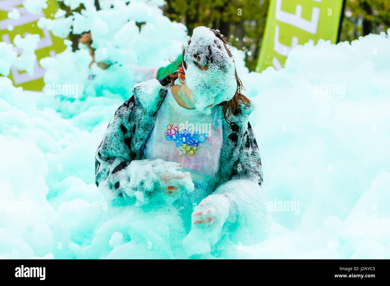 Glasgow, UK. 30th Apr, 2017. Glasgow's Bellahouston Park was ...