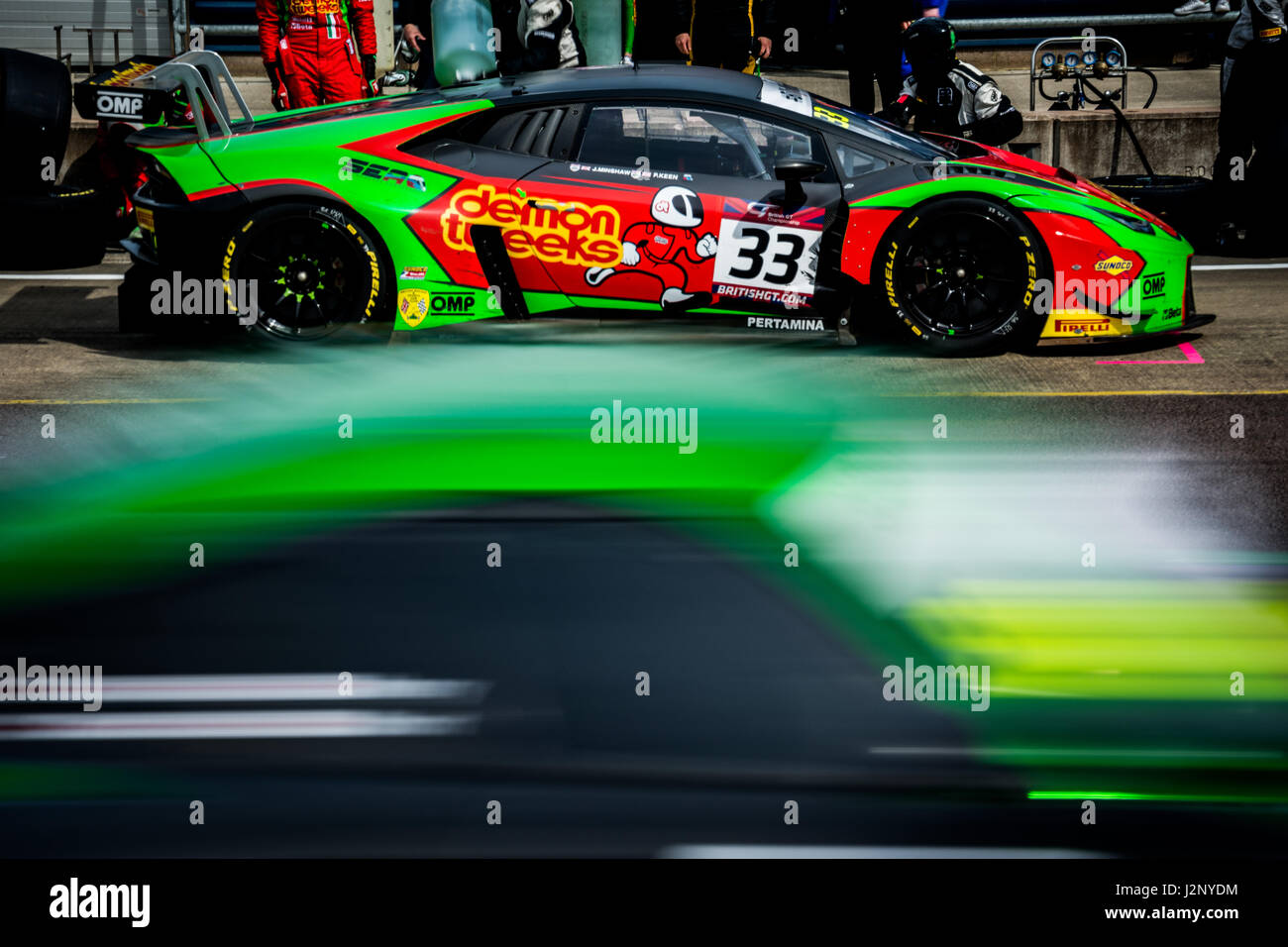Corby, Northamptonshire, UK. 30th April, 2017. British GT racing driver ...