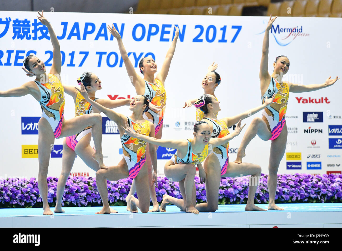 Tokyo, Japan. 30th Apr, 2017. Japan team group (JPN) Synchronized ...
