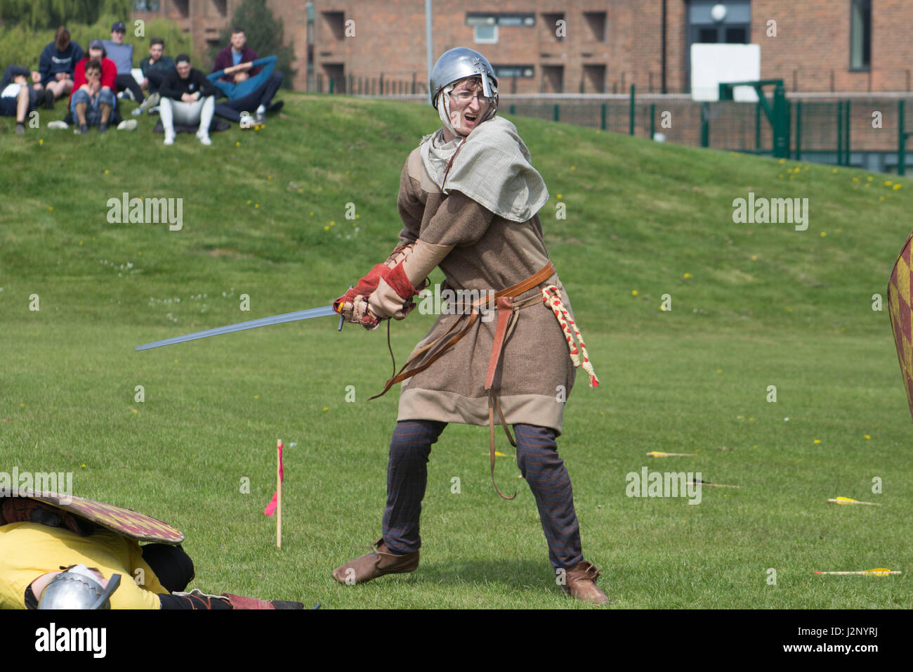 Cottingham, UK. 30th Apr, 2017. Hull University Reenactment Society ...