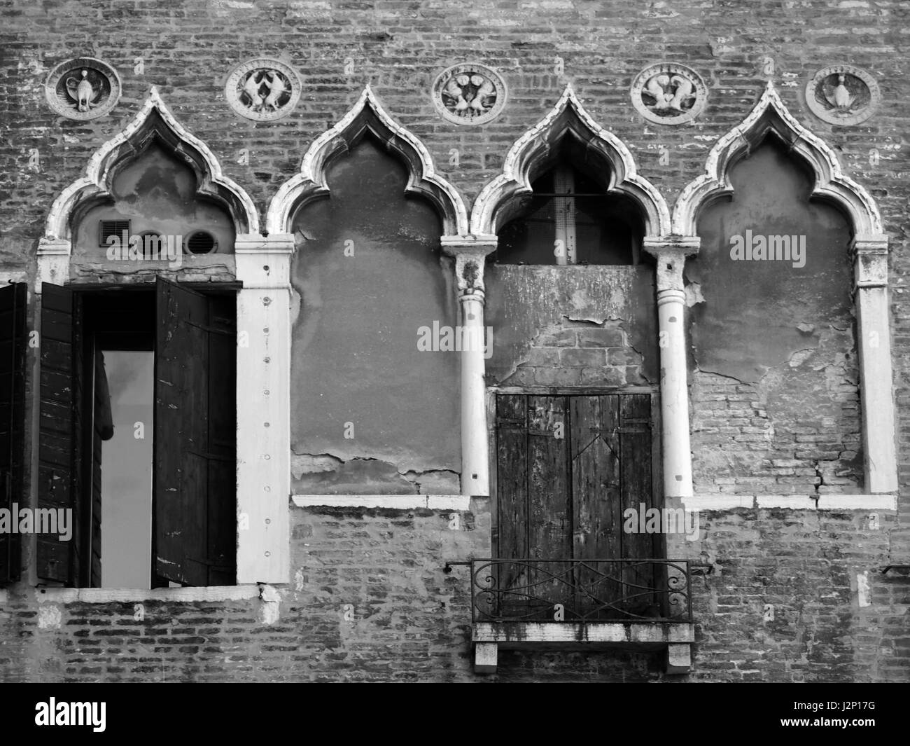 Ornate window in typical Black and White Stock Photos & Images - Alamy