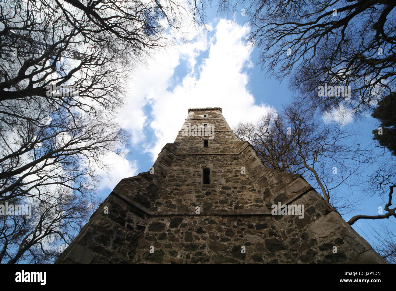 As a memorial to Sir Walter Scott, Clermiston Tower sits amongst the ...