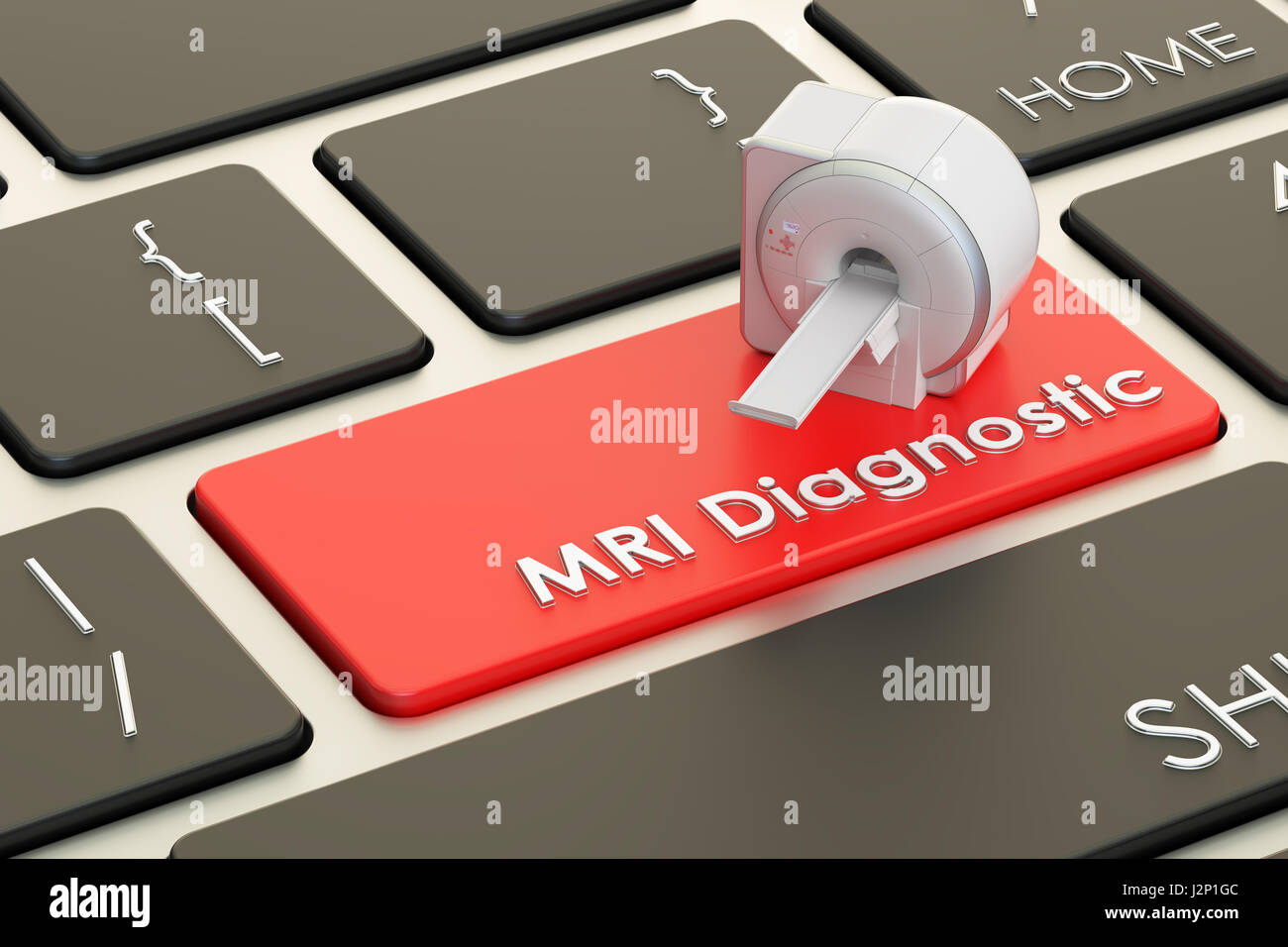 MRI diagnostic concept on keyboard button, 3D rendering Stock Photo - Alamy