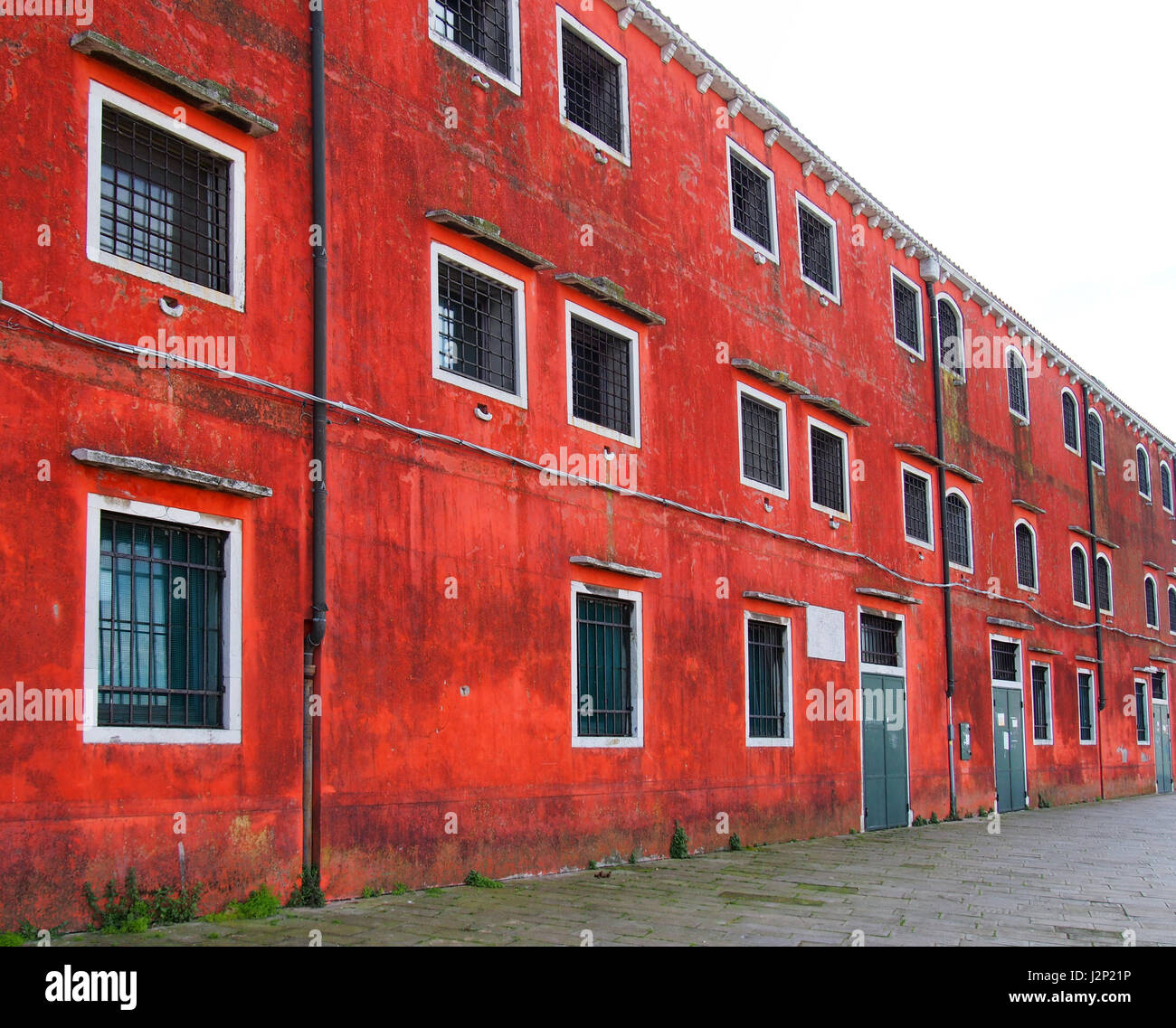 old red building in venice Stock Photo - Alamy