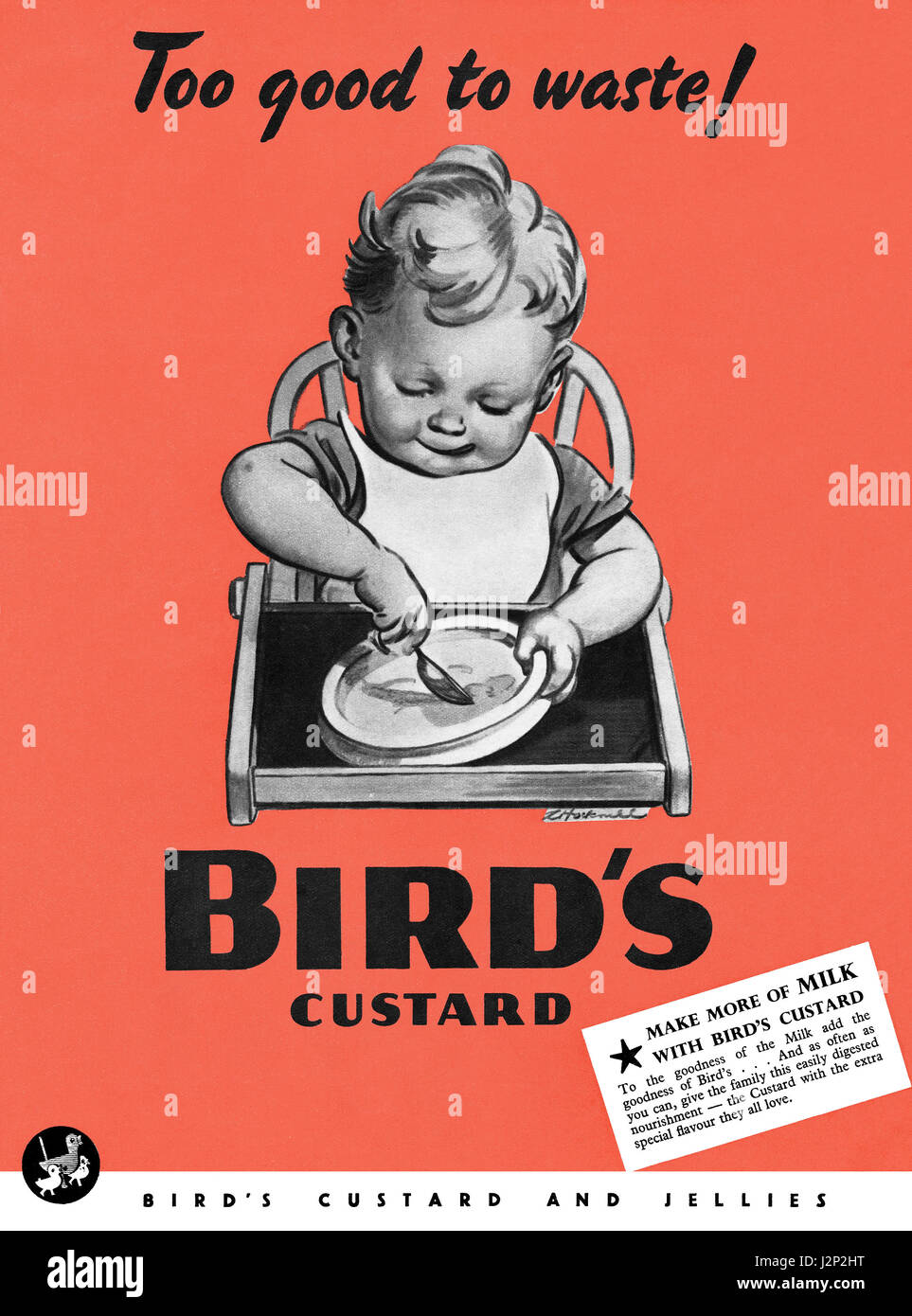 Birds custard advert hi-res stock photography and images - Alamy