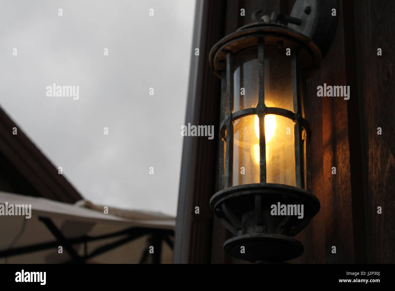 Beautiful Rustic Lantern Exterior Stock Photo - Alamy