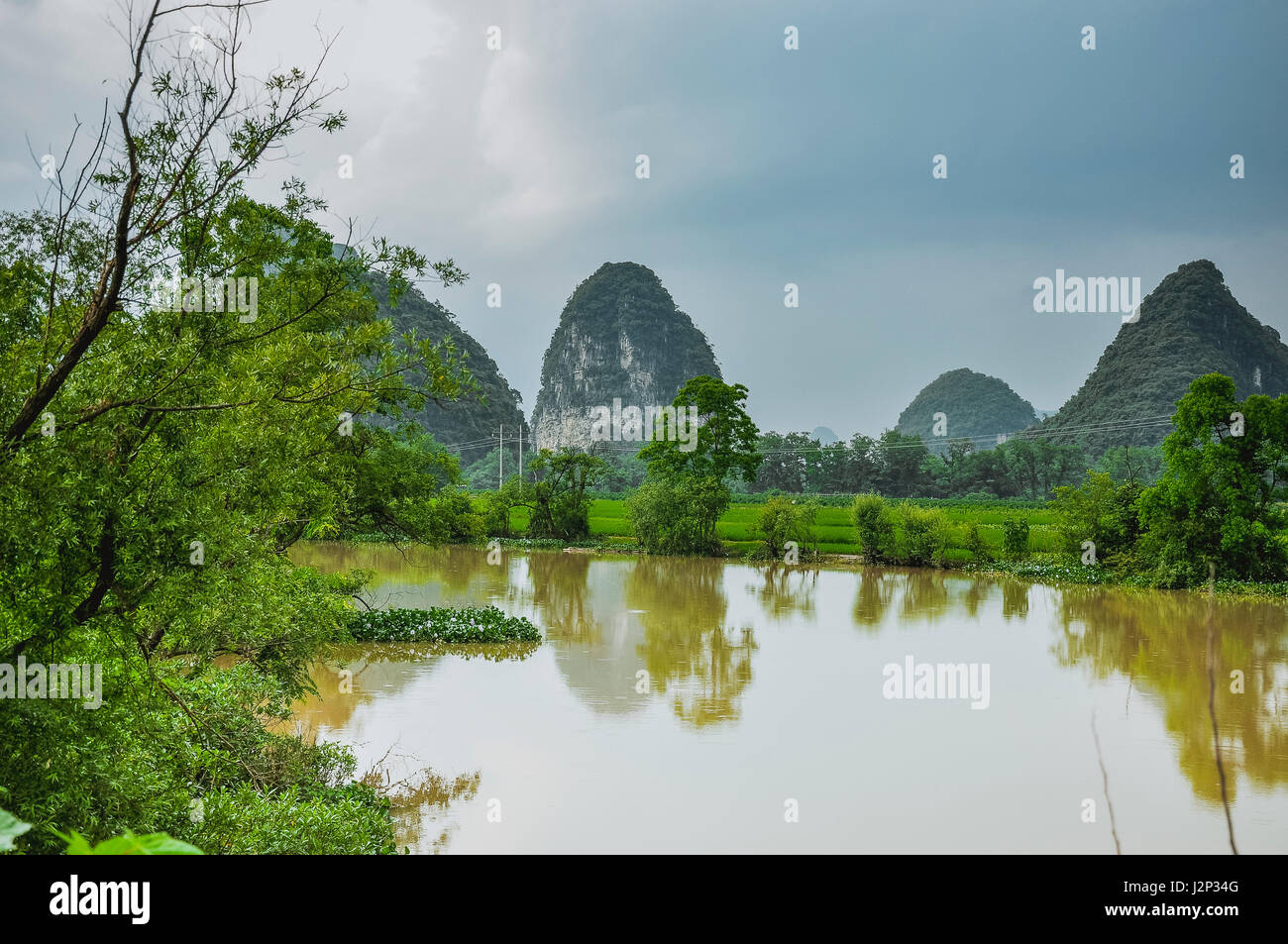 Beautiful countryside scenery in summer Stock Photo - Alamy