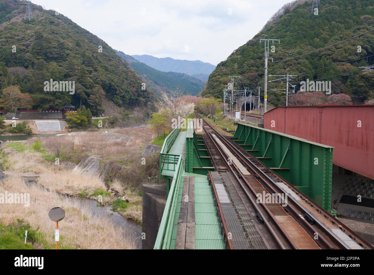 famous historic train track in Kyoto, Japan Stock Photo - Alamy