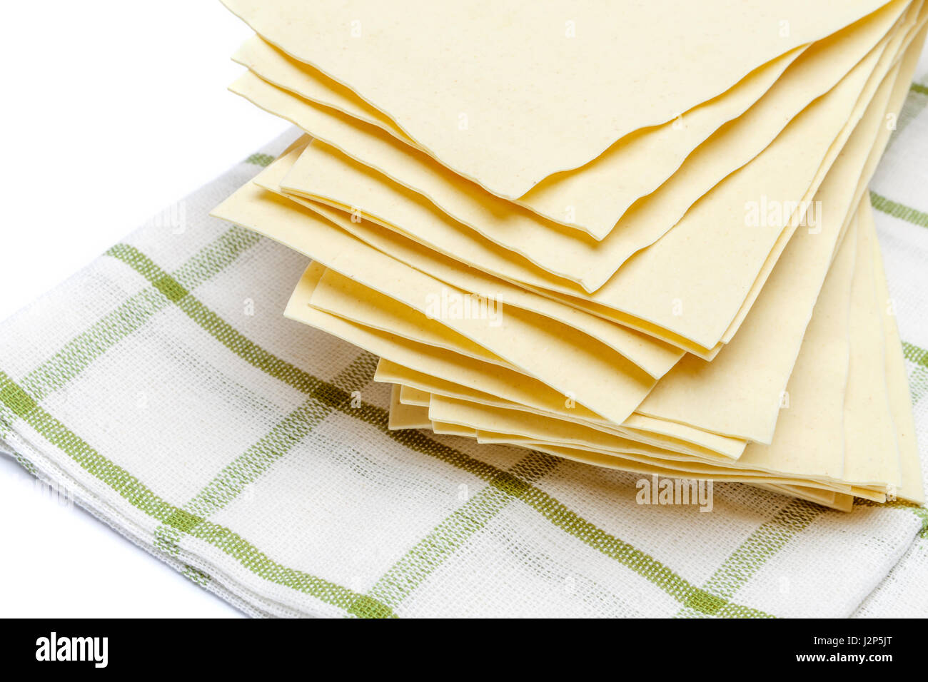 dried uncooked lasagna pasta sheets Stock Photo - Alamy