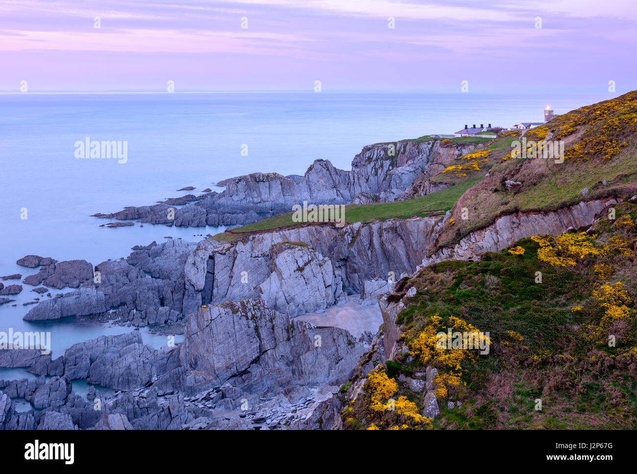 Bull Point on the North Devon coast overlooking the Bristol Channel ...