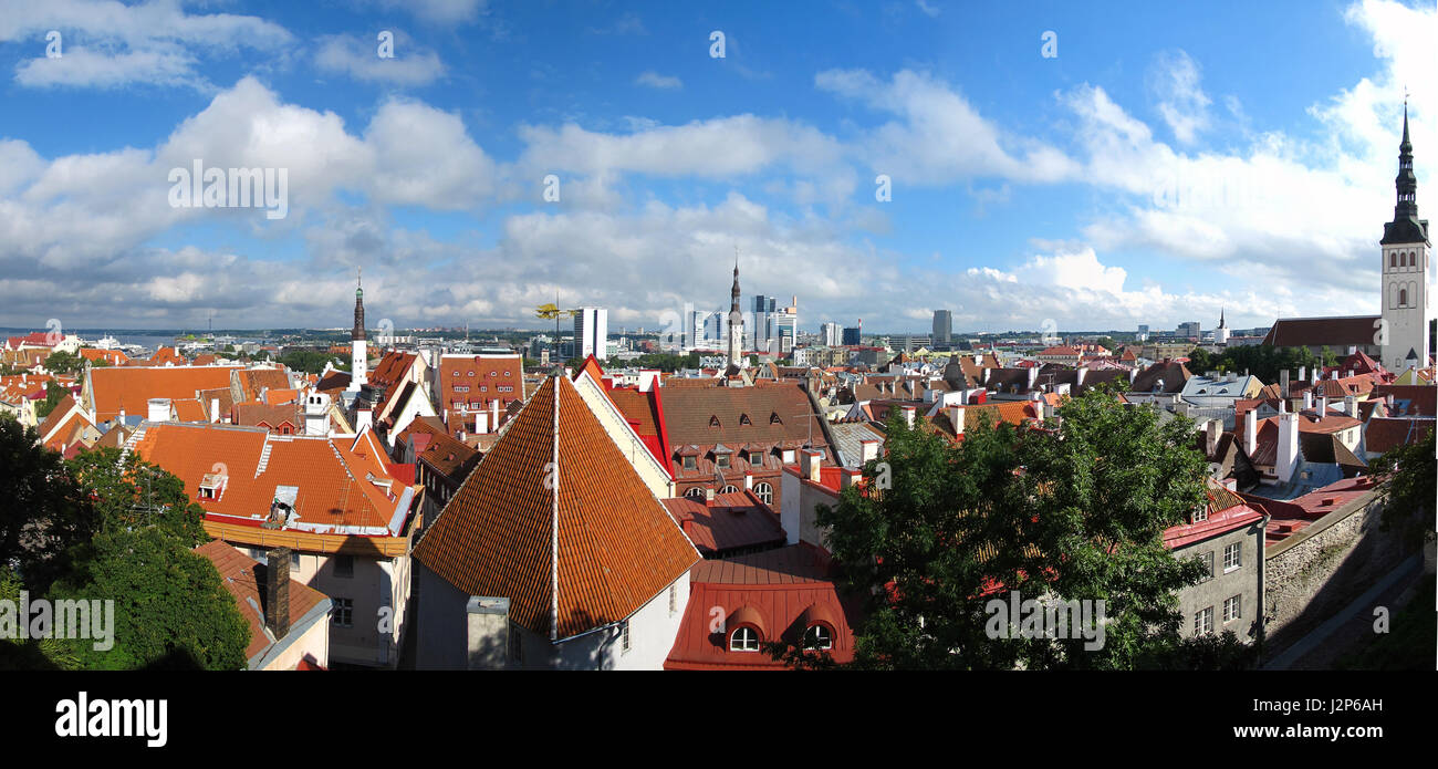 Panoramic view of Tallinn, Estonia Stock Photo - Alamy