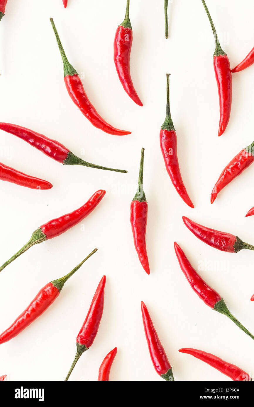red hot chili peppers, popular spices concept - closeup isolated ...