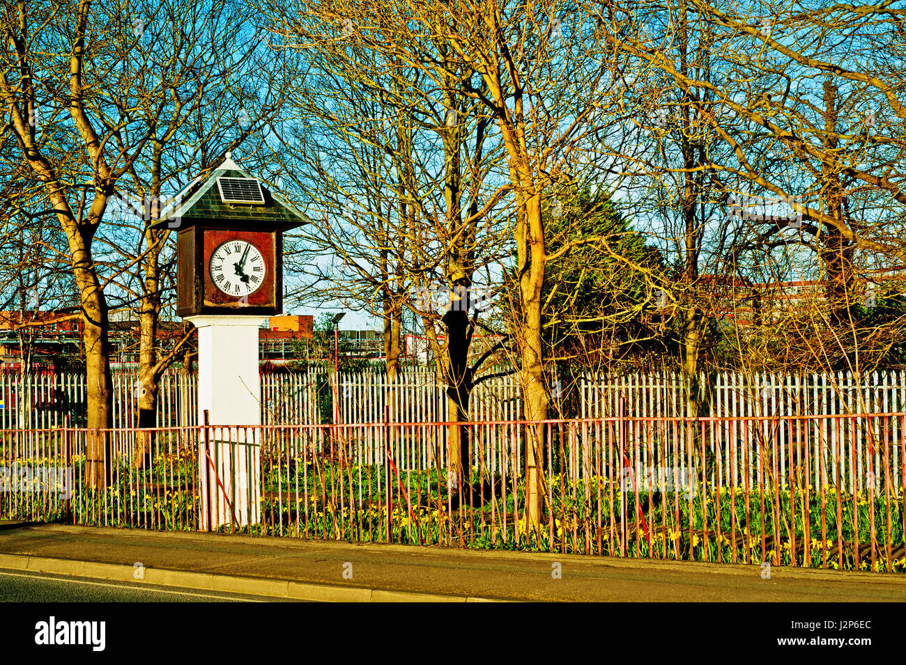 The Cocoa Works Clock in York Stock Photo - Alamy