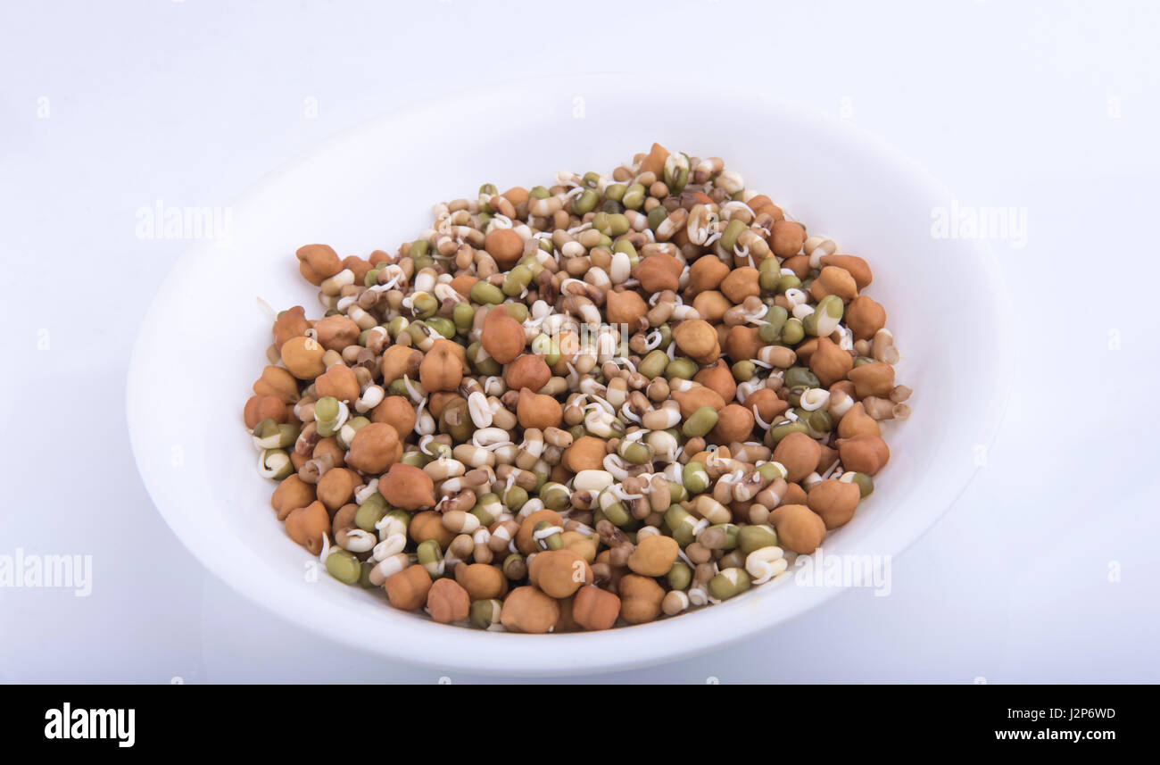 Mumbai / India 13 April 2017 Sprout seeds Mixed Sprouted grains of ...