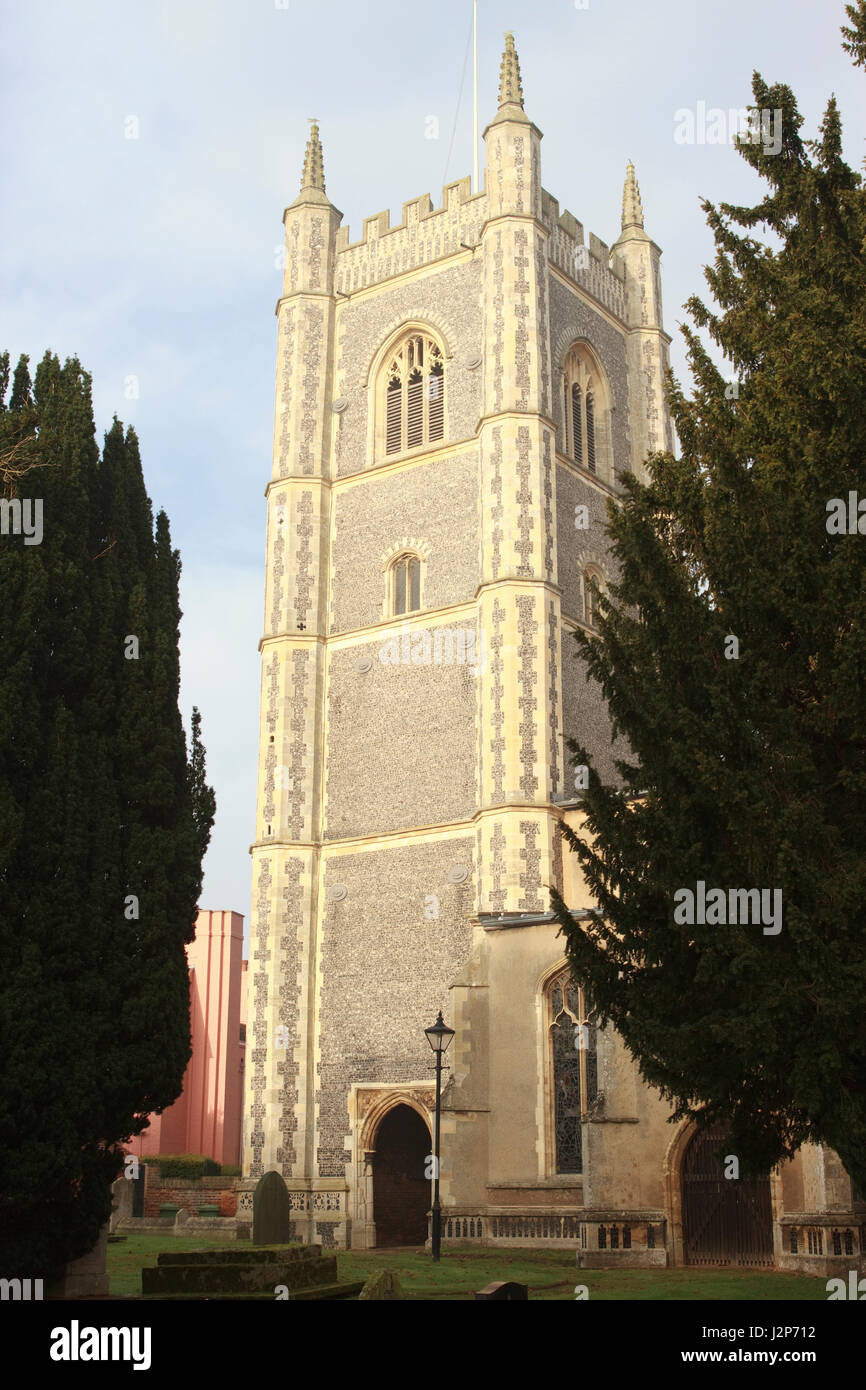 The Tower of Dedham Parish Church, Essex, England Stock Photo - Alamy