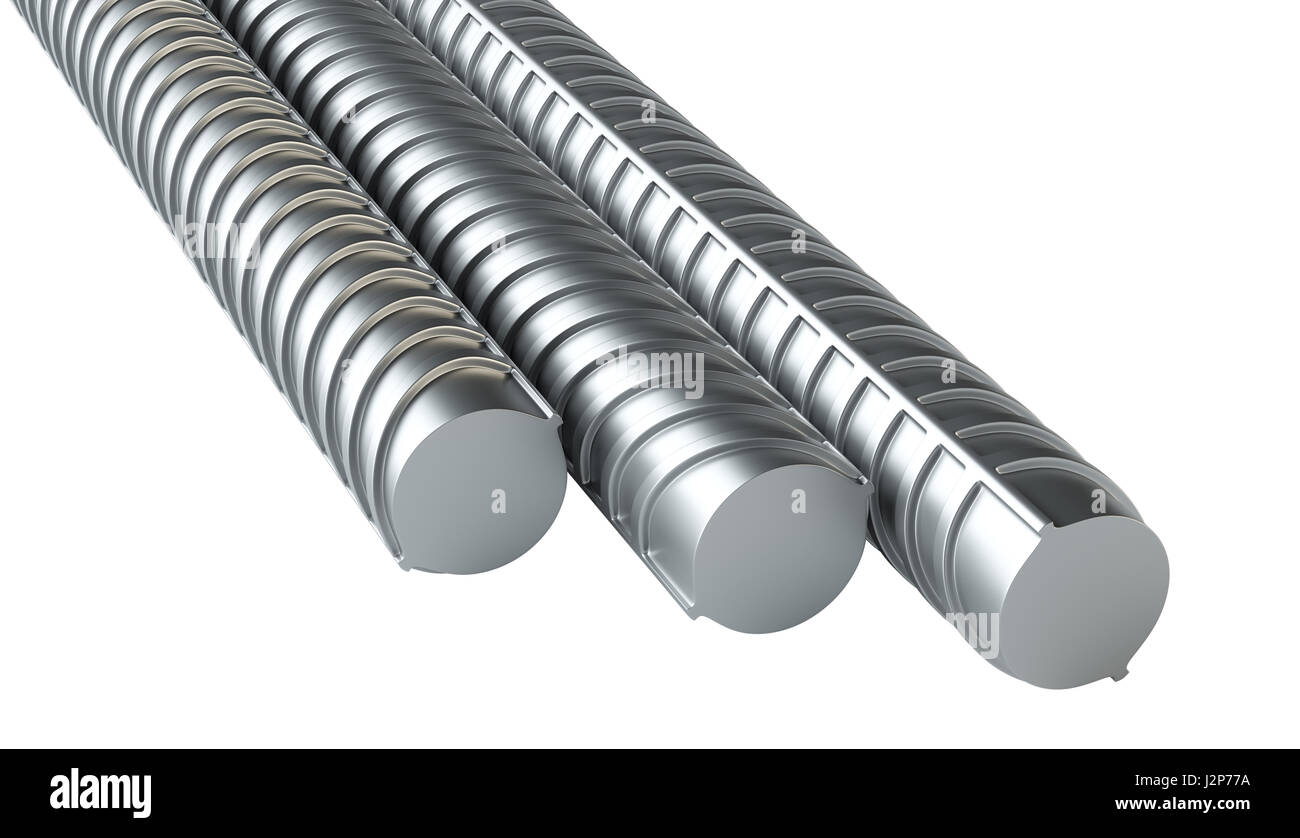 Reinforcement bars, isolated Stock Photo - Alamy