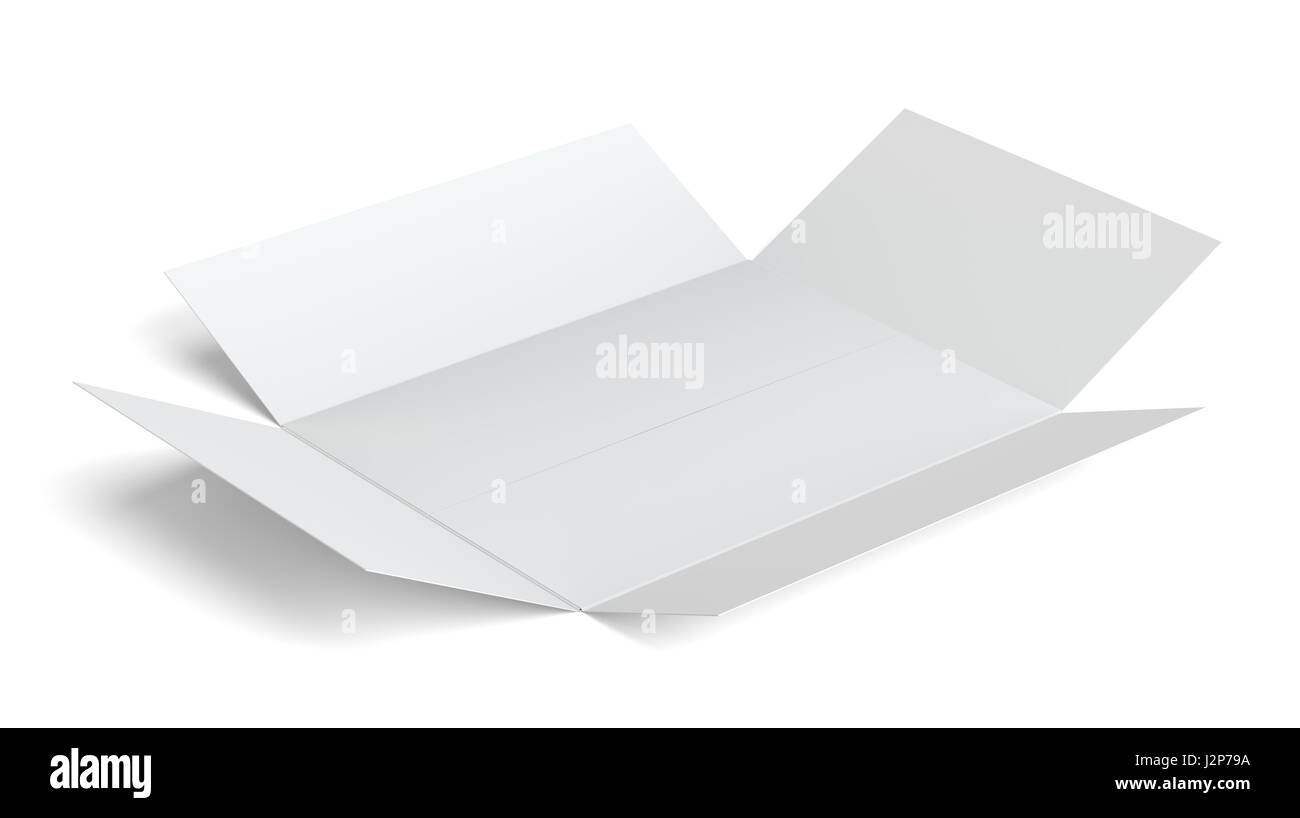Blank white paper stand Cut Out Stock Images & Pictures - Alamy