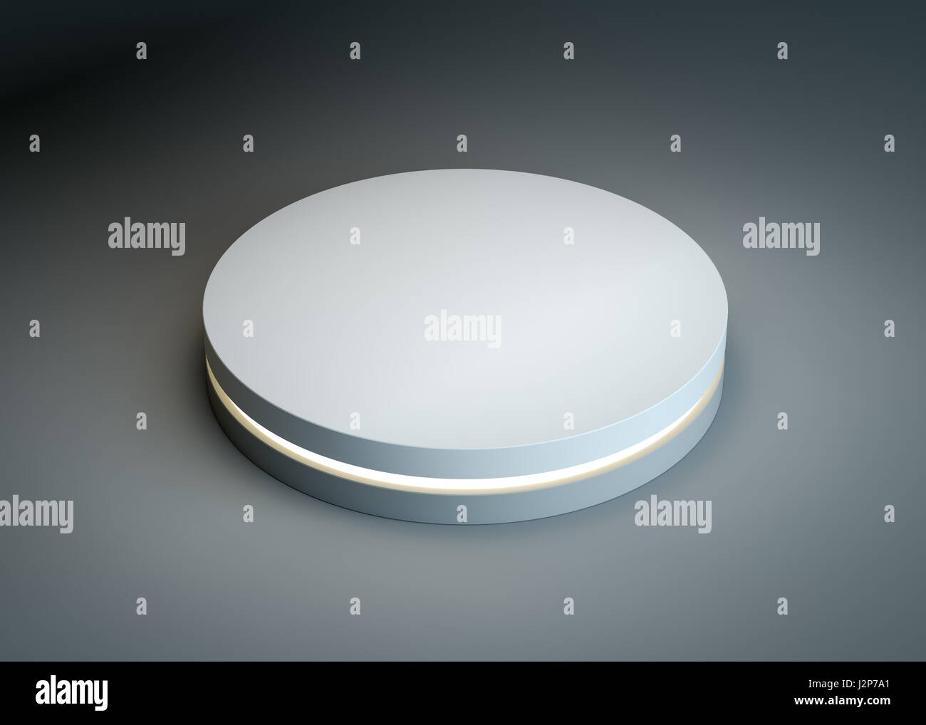 Round podium, pedestal or button Stock Photo - Alamy