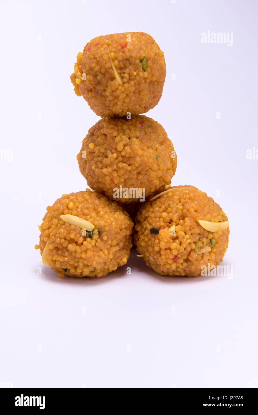 Indian sweet boondi bundi in hi-res stock photography and images - Alamy