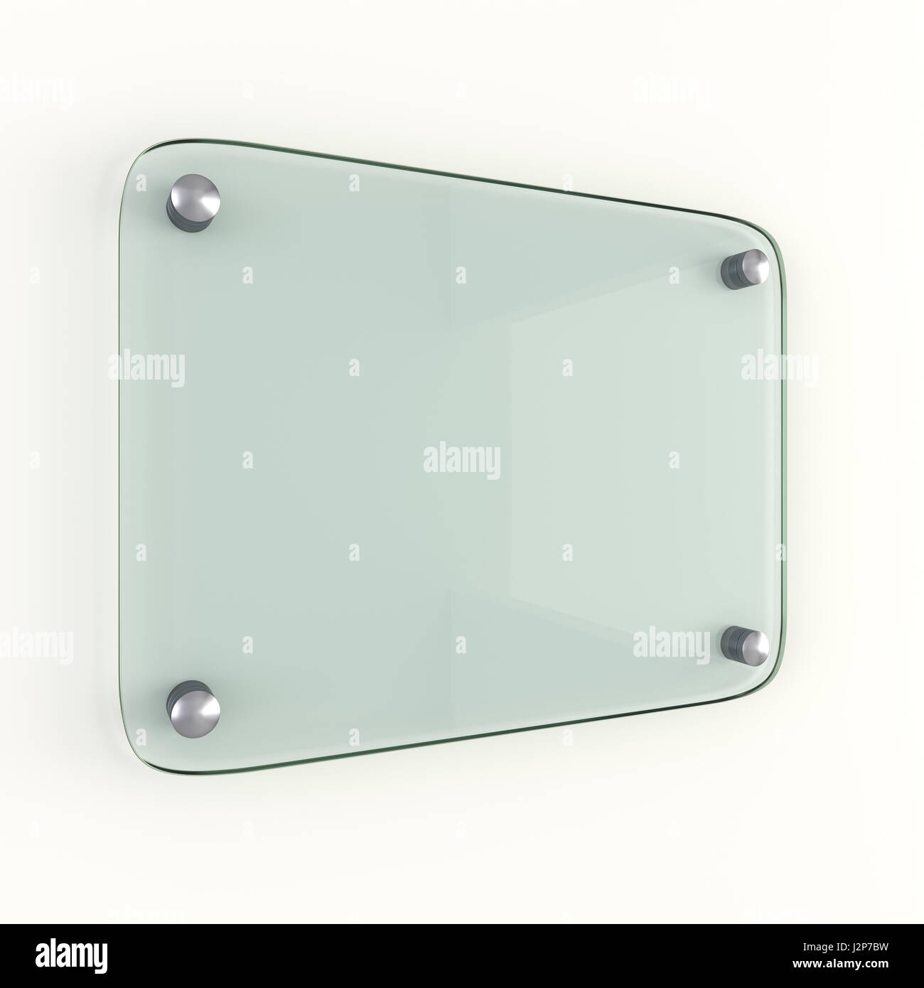 Glass plate mock up. 3d illustration Stock Photo - Alamy