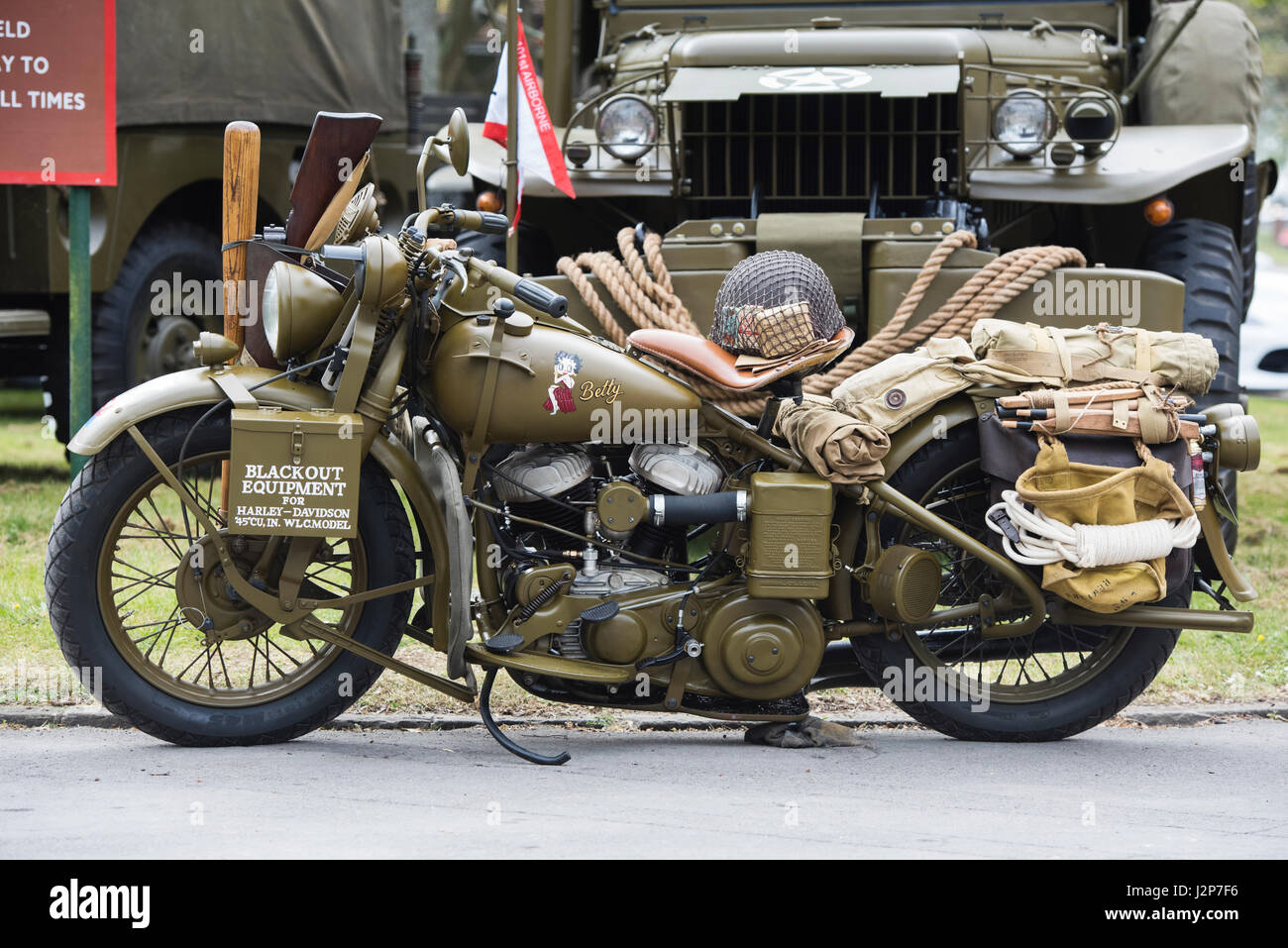 American military motorbikes hi-res stock photography and images - Alamy