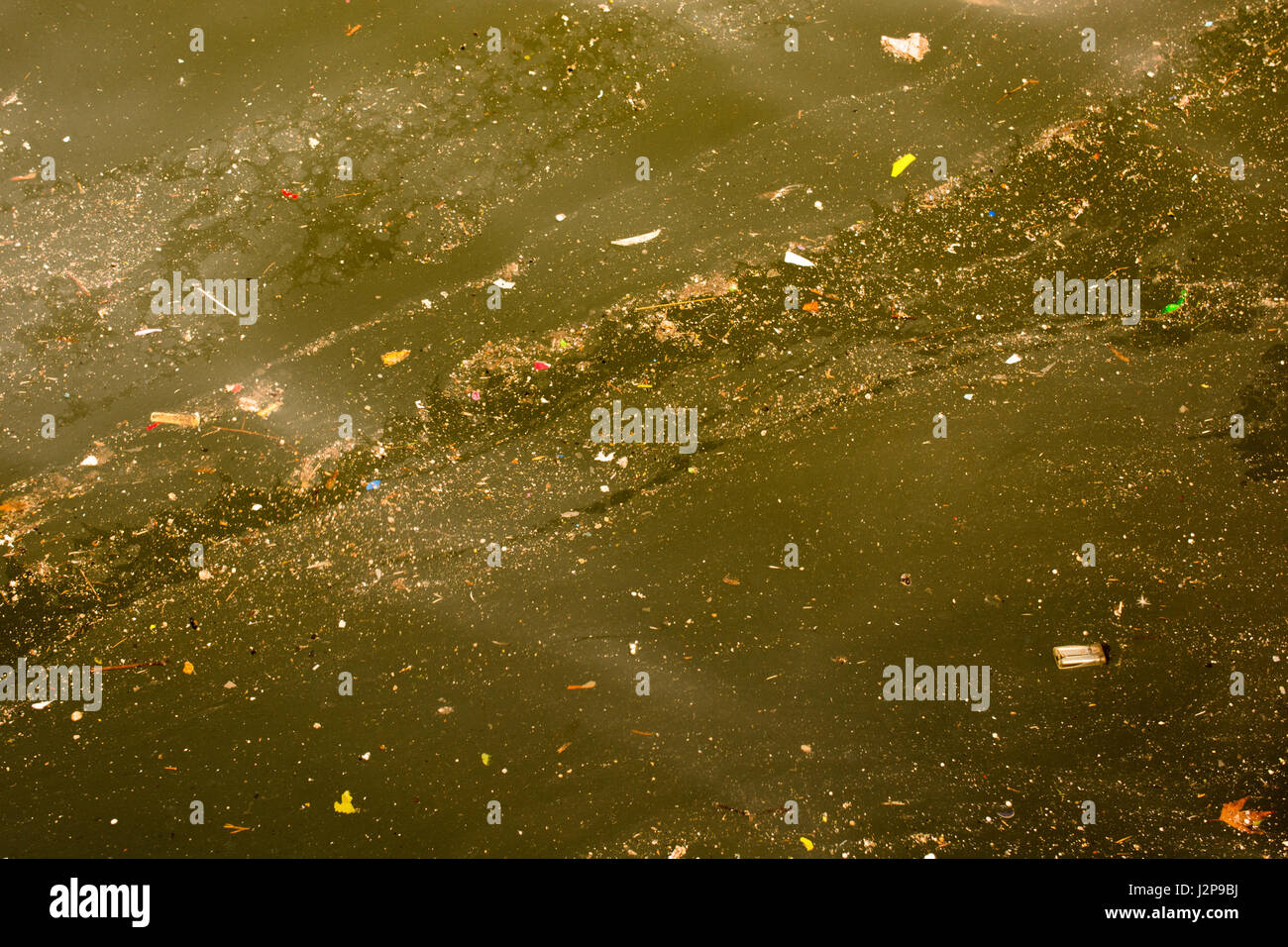 Polluted water surface texture useful as a background Stock Photo - Alamy