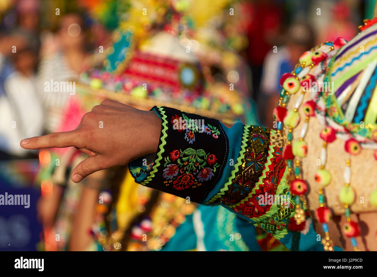 Tinkus Dance Group performing a traditional dance during a street ...