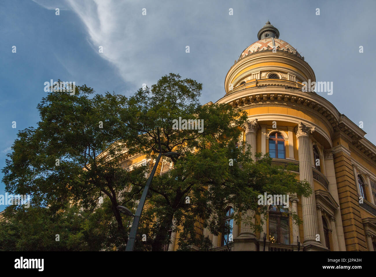 The ELTE University Library as seen from street level in Budapest Stock ...