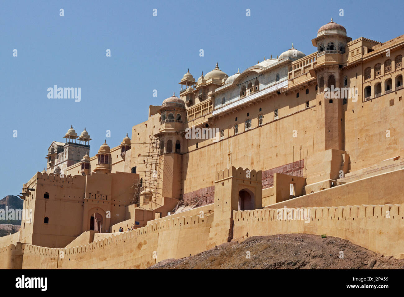 Suraj Pol. Imposing main entrance to Amber Fort. Historic building and ...