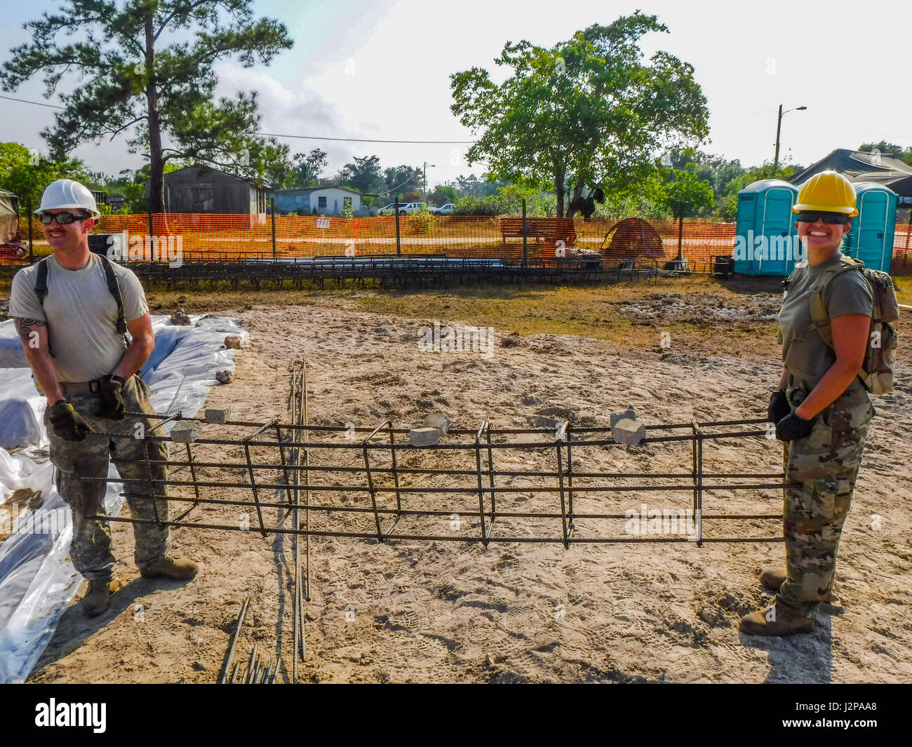 Sgt. Roman Firestone and Pvt. Jade Smith with the 672nd Engineer ...