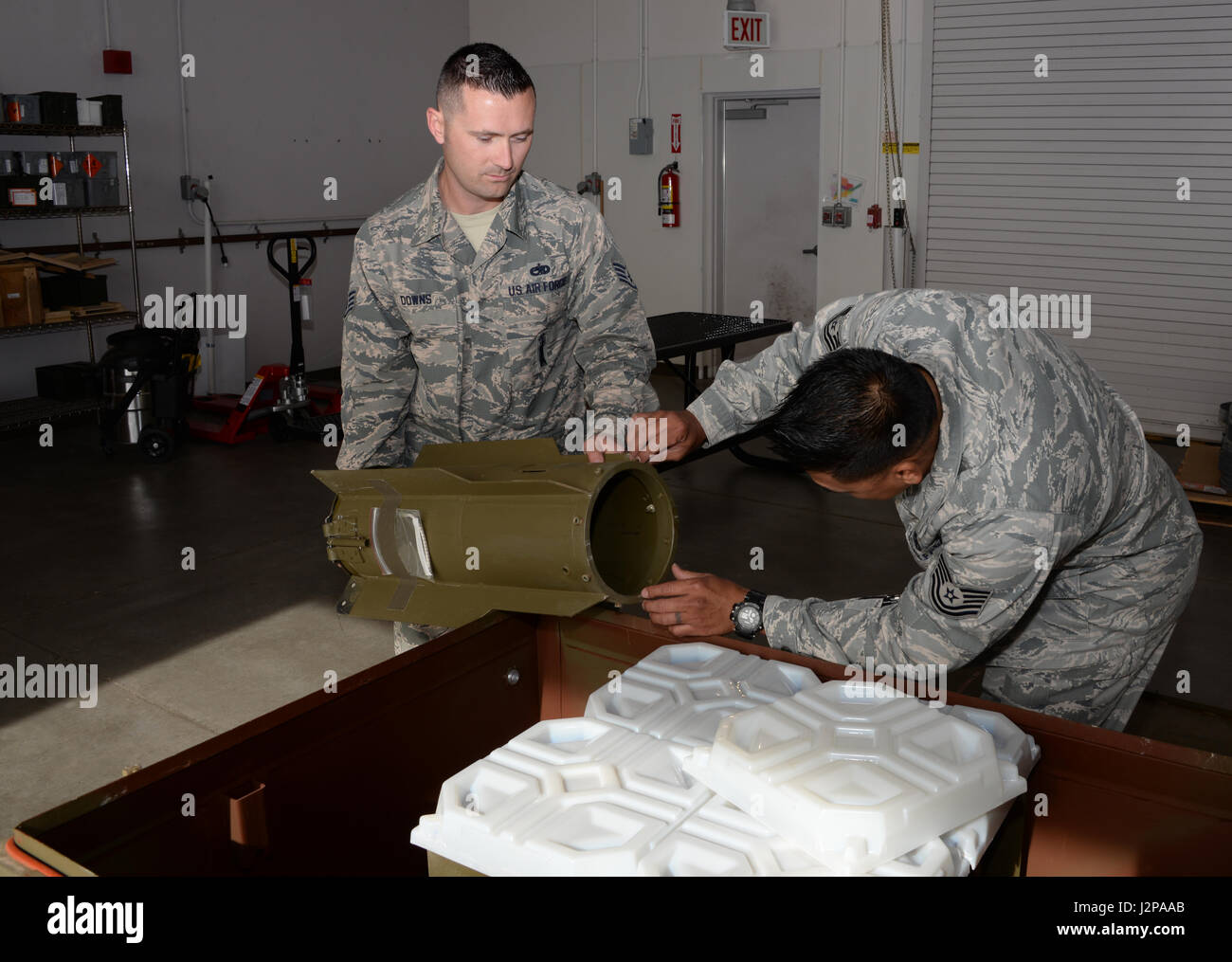 Staff Sgt. Philip Downs (Left) and Tech. Sgt. Anthony Castillo (Right ...