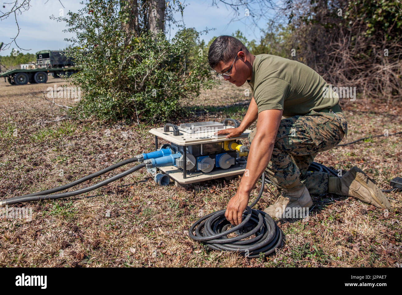 U.S. Marine Corps Lance Cpl. Jorge I. Hernandez, an electrician ...