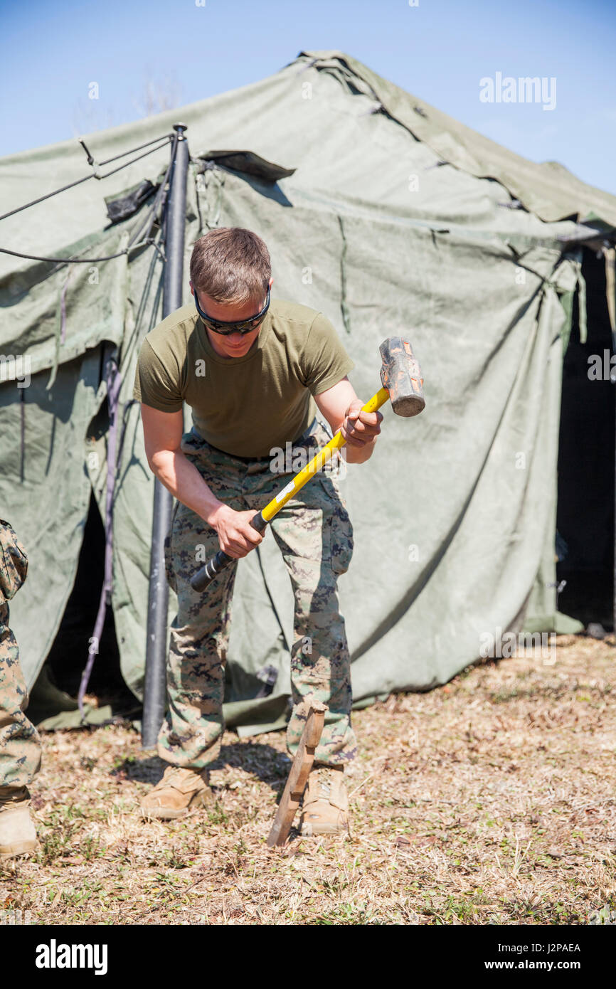 U.S. Marine Corps Cpl. Tristin T. Phillips, a combat engineer assigned ...