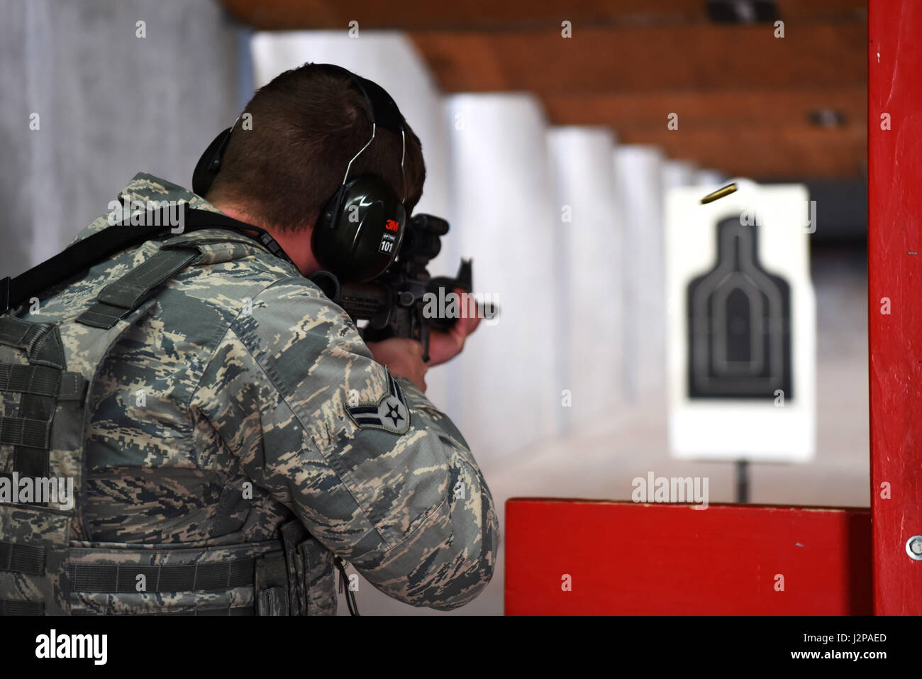 Airman 1st Class Nicholas Rauch, 460th Security Forces Squadron member ...