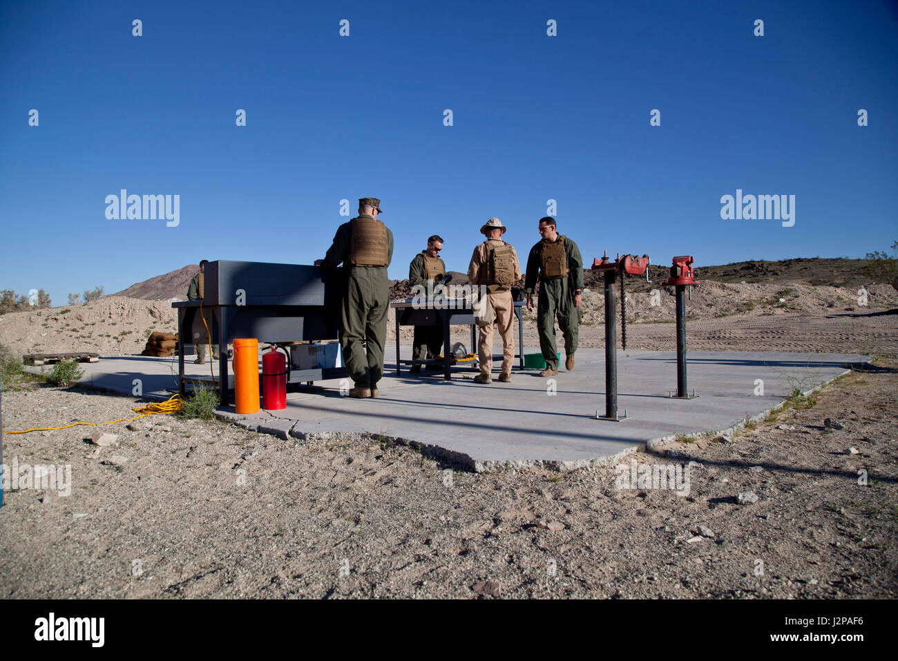 U.S. Marines assigned to the Explosive Ordnance Exploitation course ...