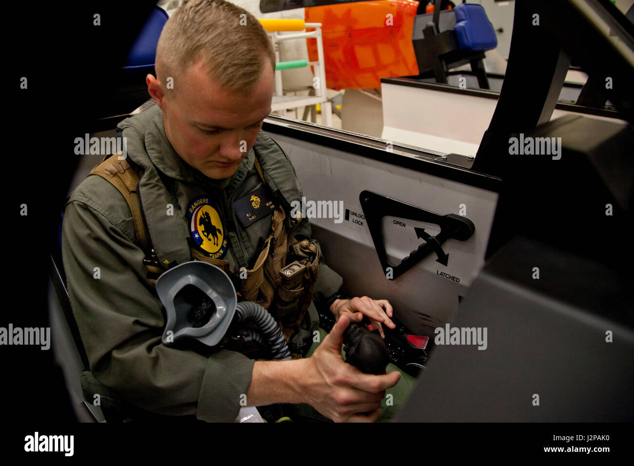 U.S. Marine Corps 2nd Lt. William J. McCabe, a student assigned to the ...