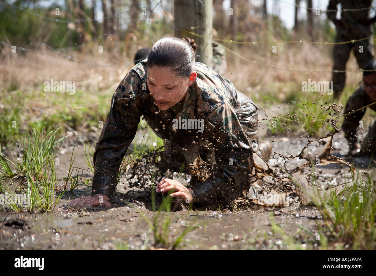 A U.S. Marine assigned to Ground Supply School (GSS), Marine Corps ...