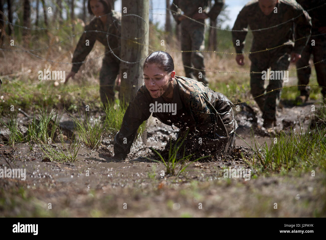 A U.S. Marine assigned to Ground Supply School (GSS), Marine Corps ...
