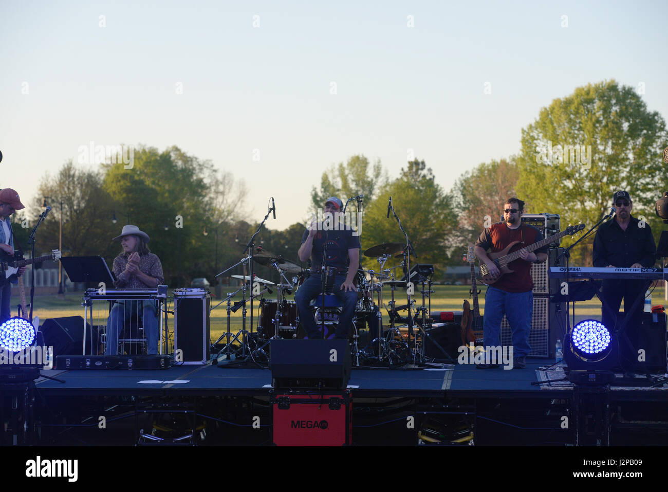 Ryan Daniel, lead singer of the Ryan Daniel Band, sings one of his ...