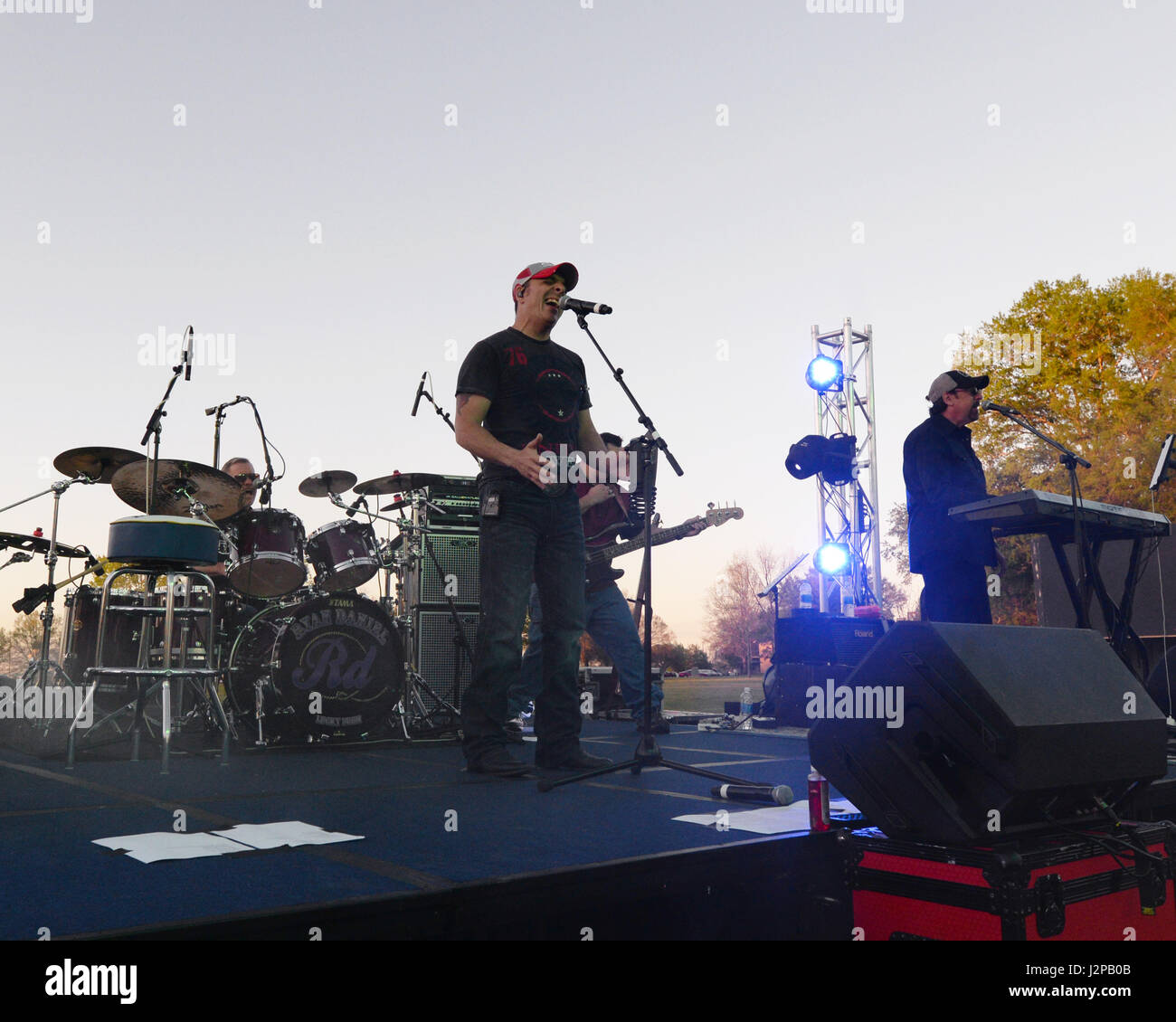 Ryan Daniel, lead singer of the Ryan Daniel Band, sings a song off of ...