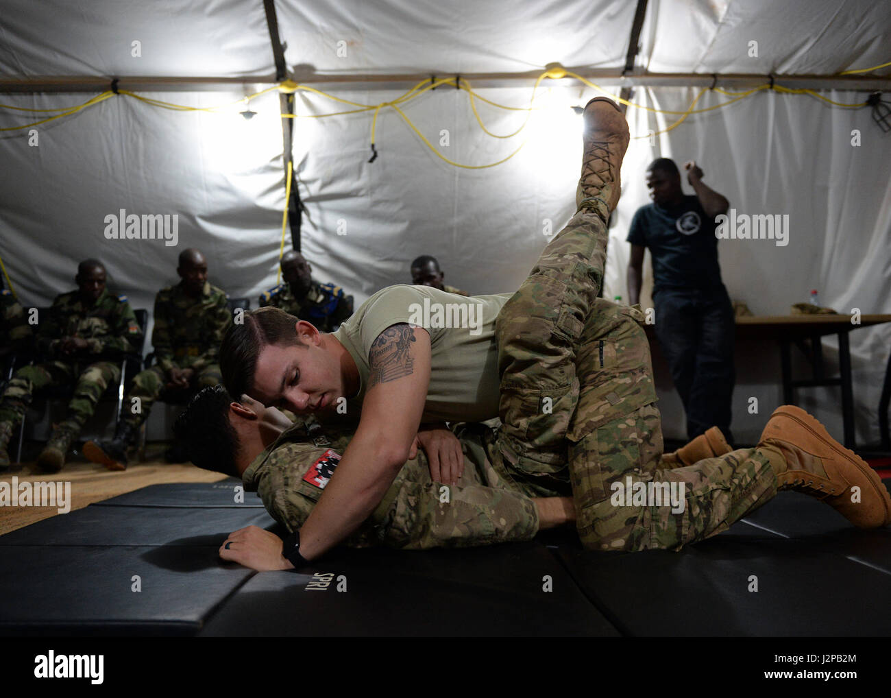 Senior Airmen Joshua Brooks and Jacob Myers, 768th Expeditionary Air ...